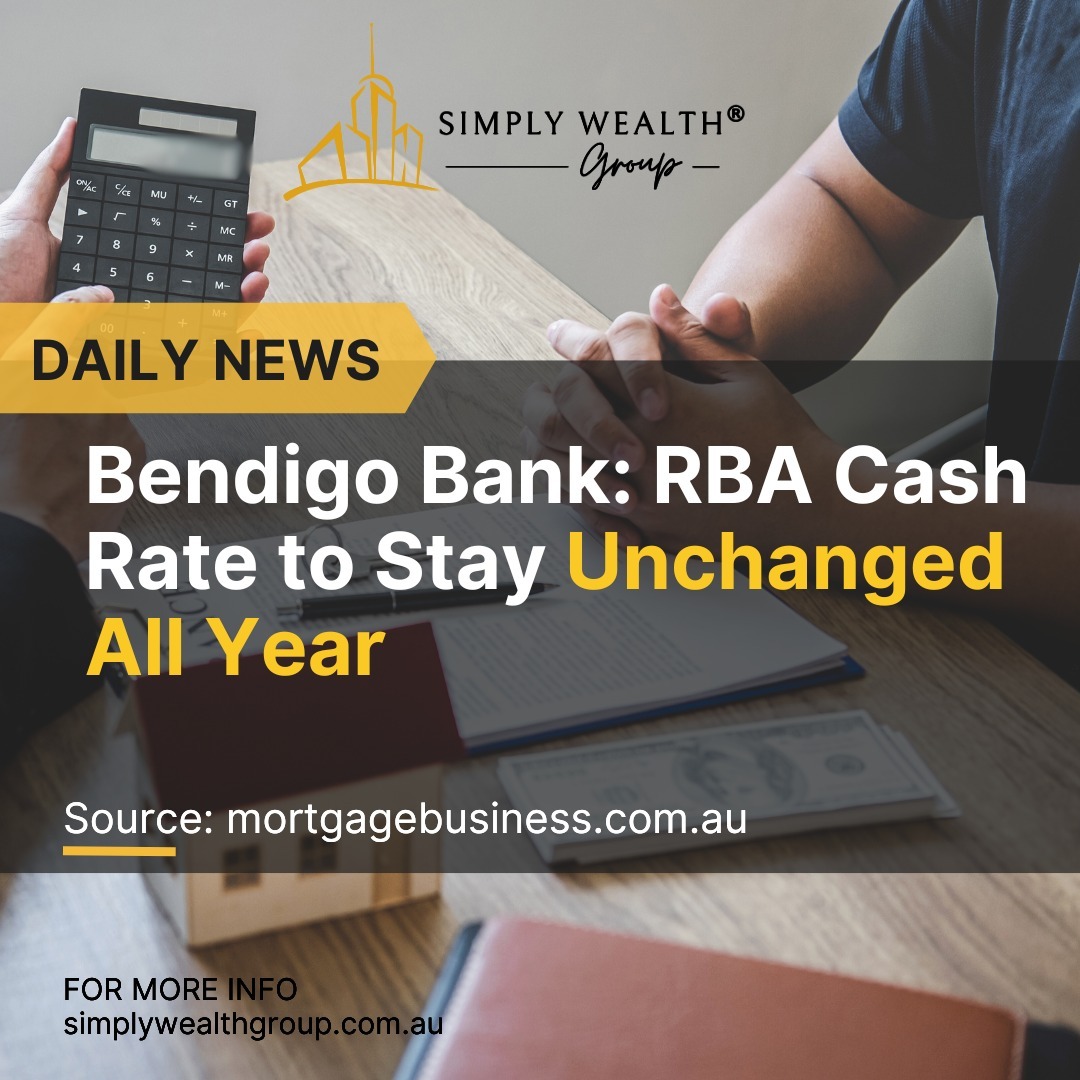 Bendigo Bank: RBA Cash Rate To Stay Unchanged All Year - Simply Wealth ...