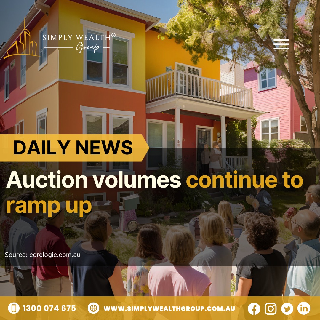 Auction Volumes Rising Across Australia